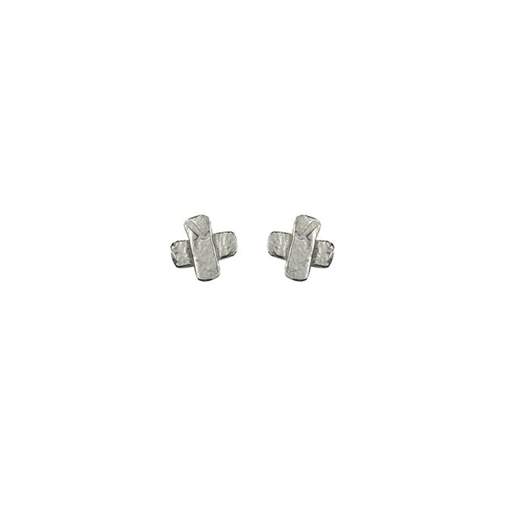 UNRAVELLED Tiny Cross Studs – Kuka-me